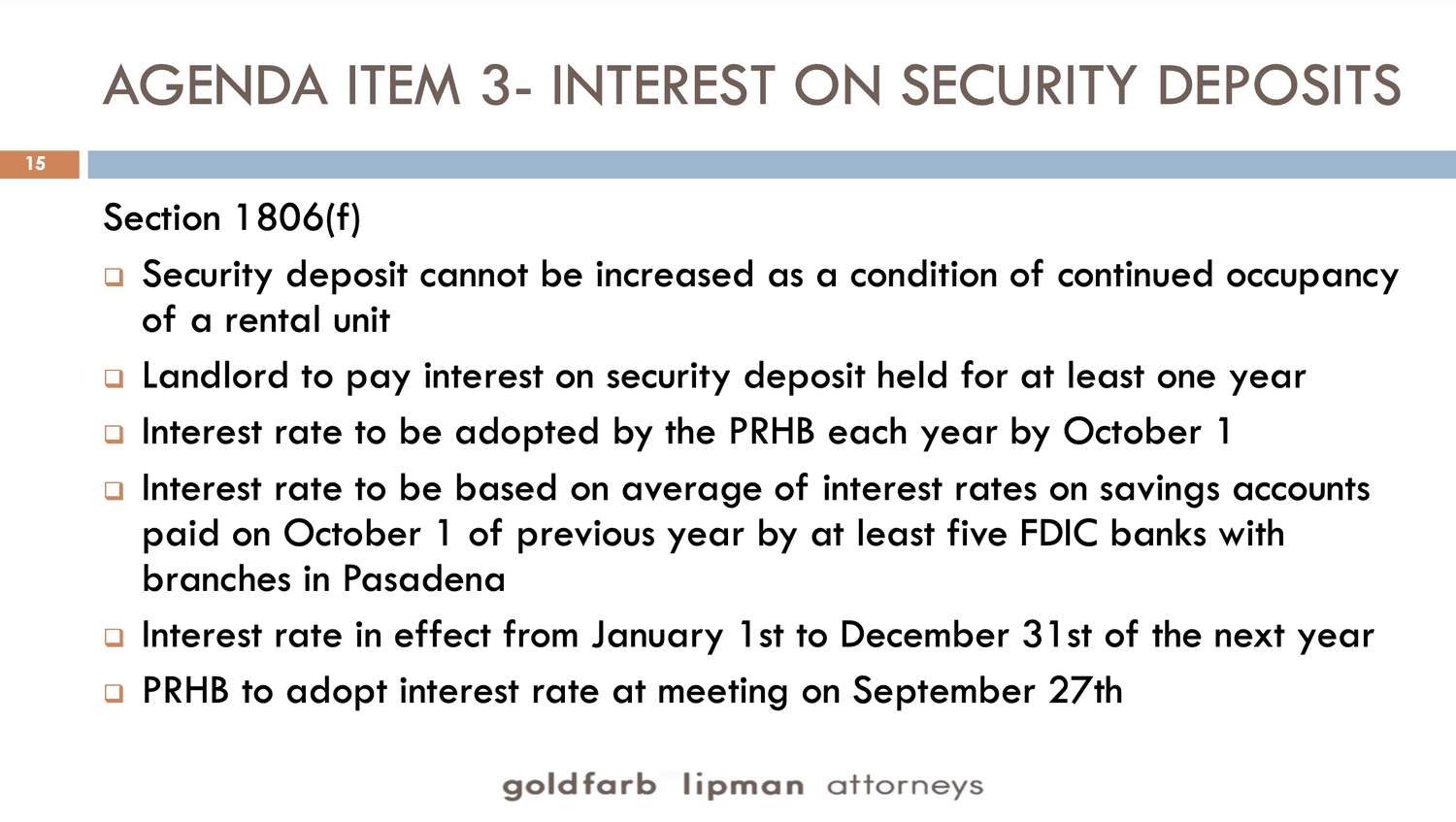 Pasadena Security Deposit law (2023) — Pasadena Landlord Guide