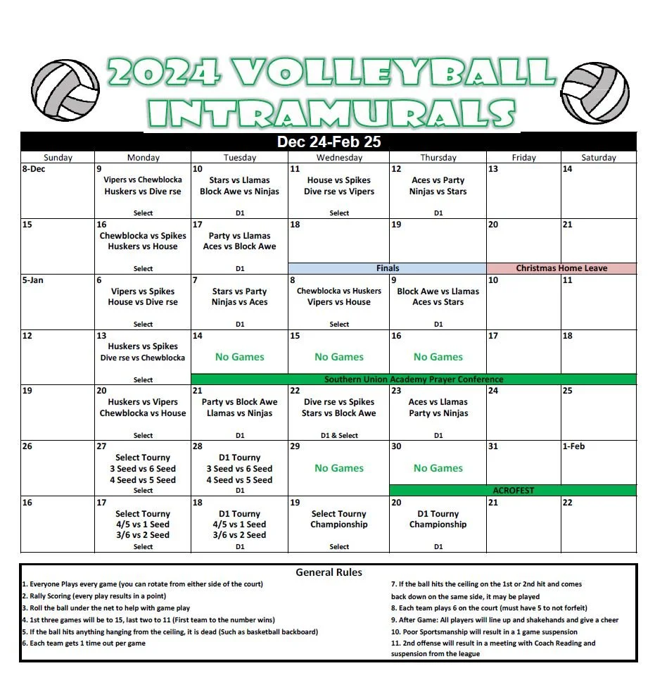 Intramurals — Highland Academy