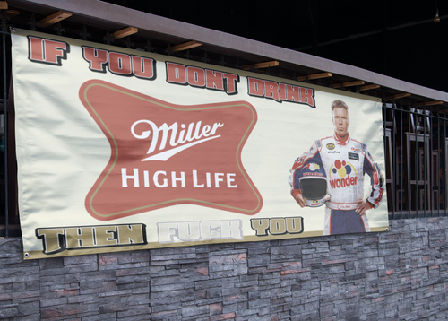 Home of the Ricky Bobby Beer Banners — Razor Edge Banner Company