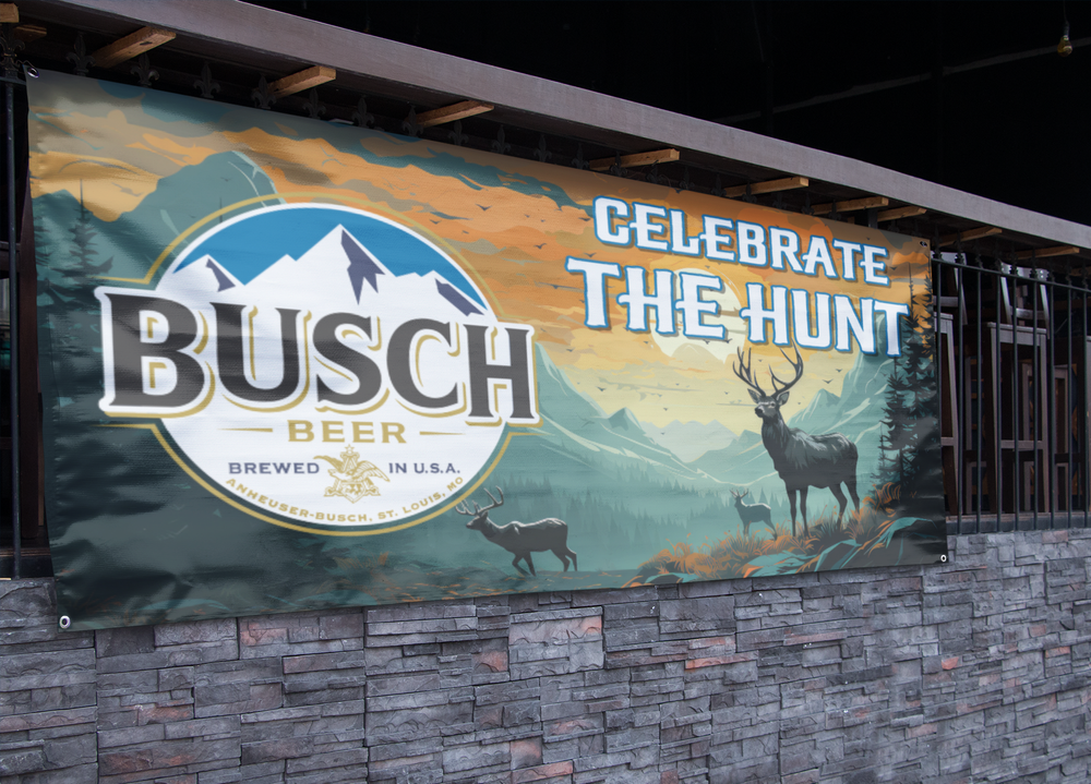 Busch Light Beer Banner — Razor Edge Banner Company
