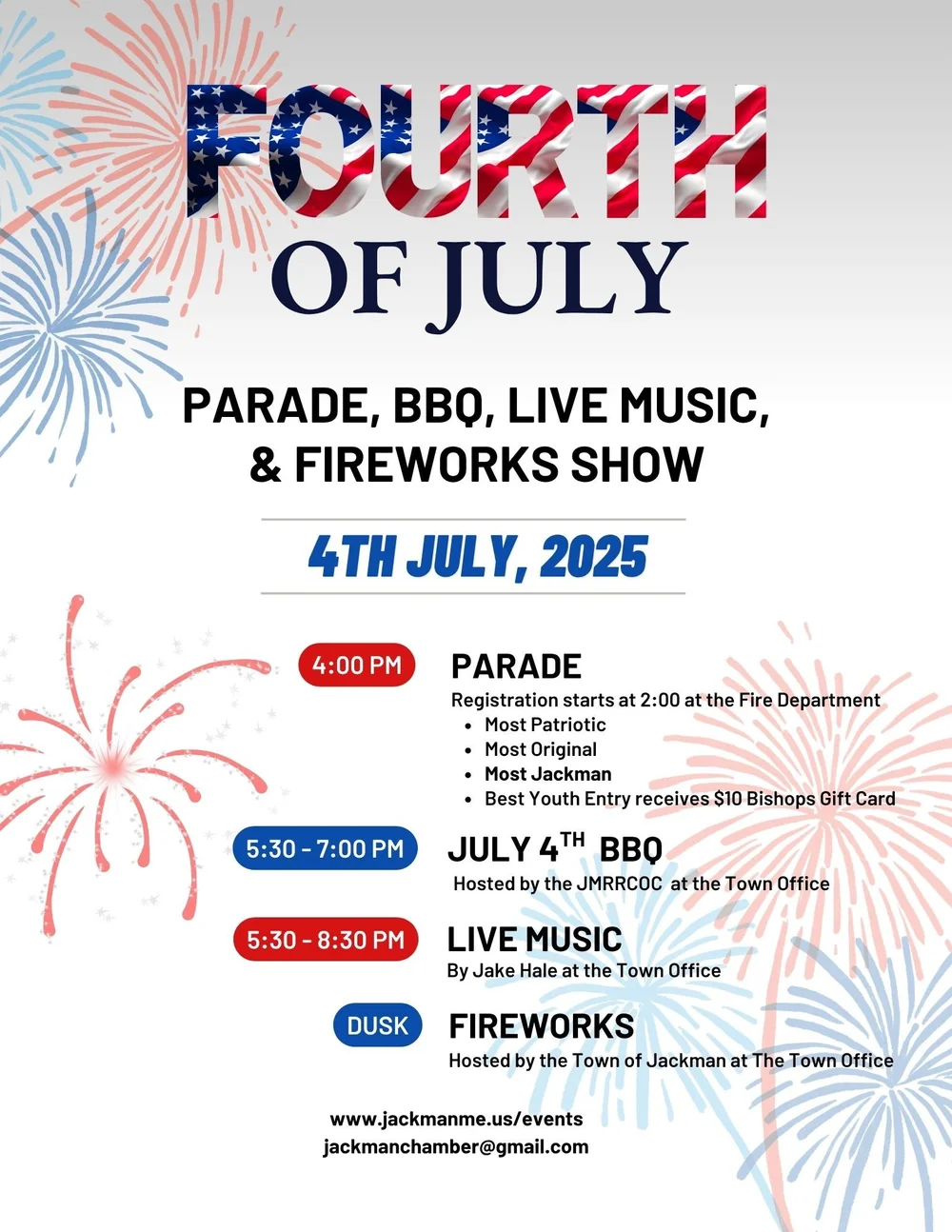 4th of July Community Events — Jackman Maine