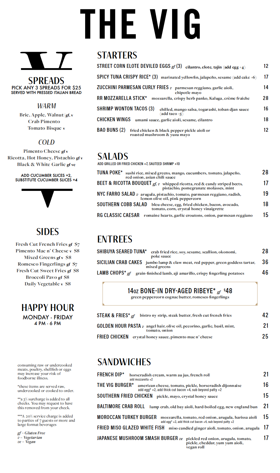 Dinner - The VIG Chicago - West Loop