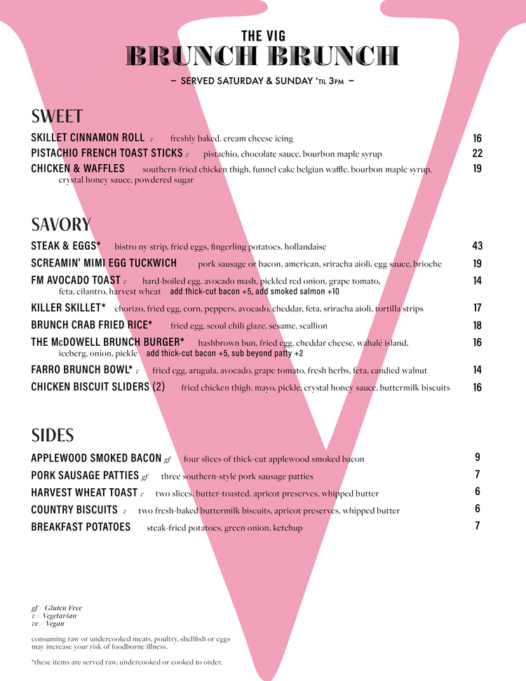 Brunch - The VIG Chicago - West Loop