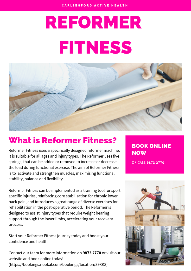 What is Reformer Fitness? — Carlingford Active Health