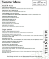 Menu — Masonmill Perth Hills