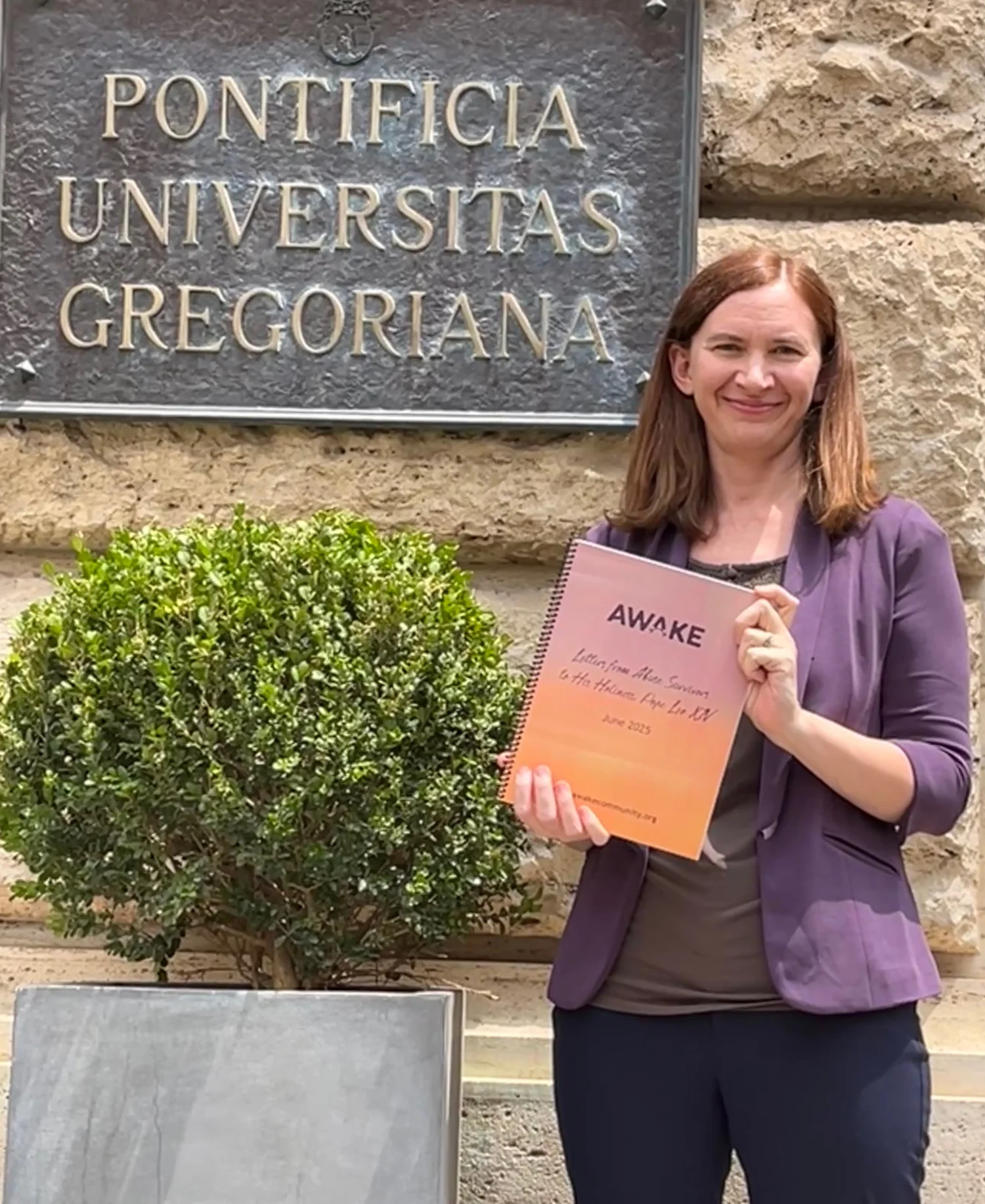 Awake Delivers Heartfelt Survivor Letters to the Vatican This Week — Awake