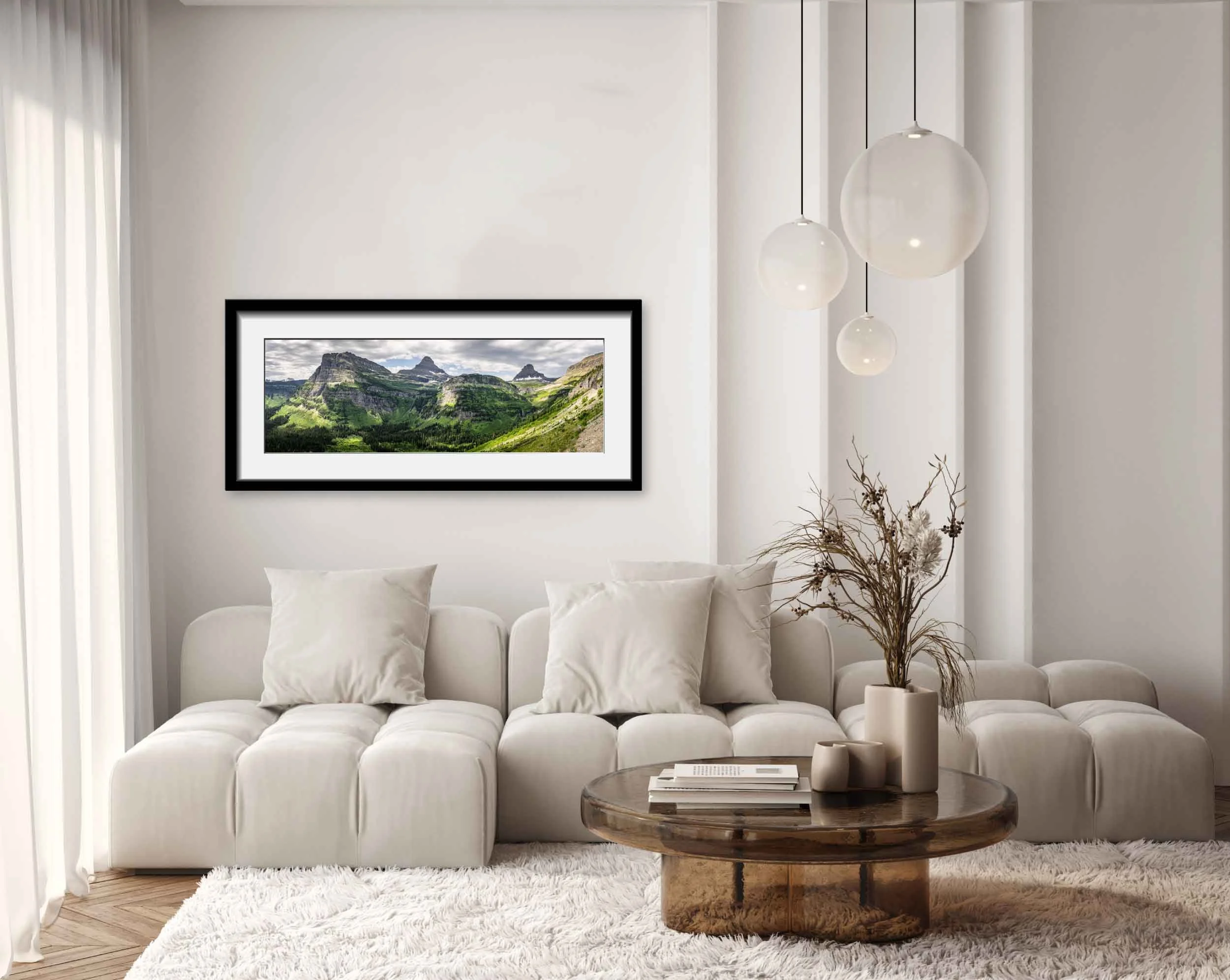 Heavy Runner & Reynolds Panorama - Glacier National Park Print — Teddy ...