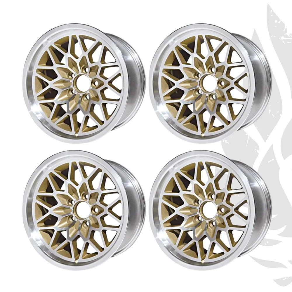 Gold Snowflake Wheels Pontiac Trans Am Firebird 15"-17"-19" - Single ...
