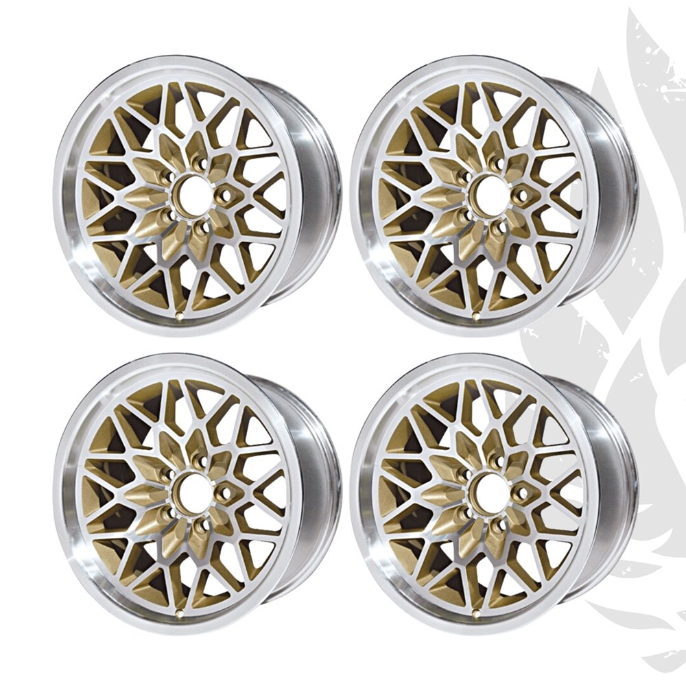 Gold Snowflake Wheels Pontiac Trans Am Firebird 15"-17"-19" - Single ...