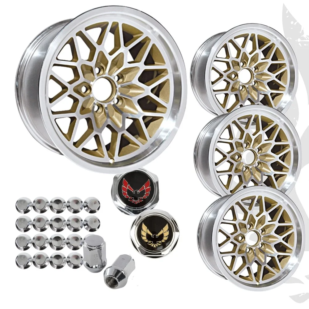Gold Snowflake Wheels Pontiac Trans Am Firebird 15"-17"-19" - Single ...