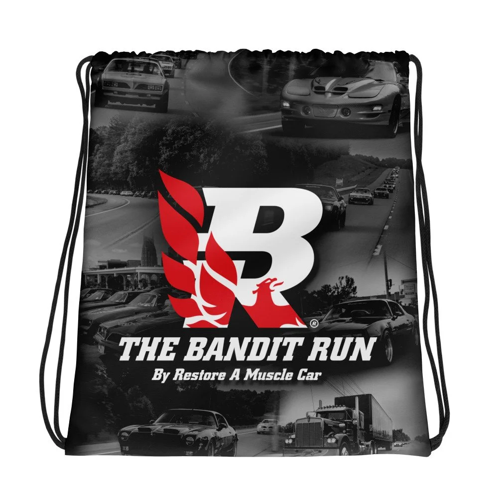 2024 Bandit Run Logo Diecut Premium Rubber Keychain — Restore A Muscle Car