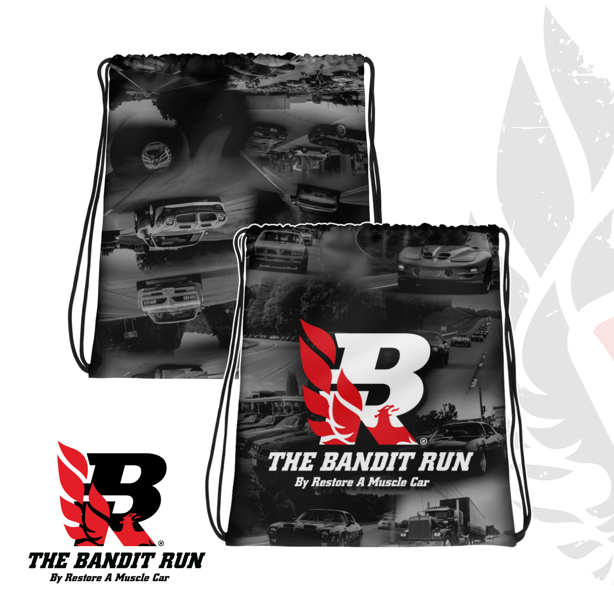 2024 Bandit Run Logo Diecut Premium Rubber Keychain — Restore A Muscle Car
