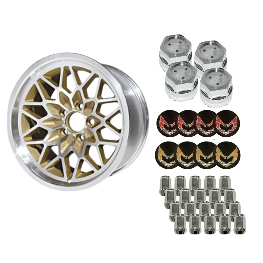 NEW 19X9.5 Gold Snowflake Cast Aluminum Wheels 1st 2nd Gen Pontiac ...