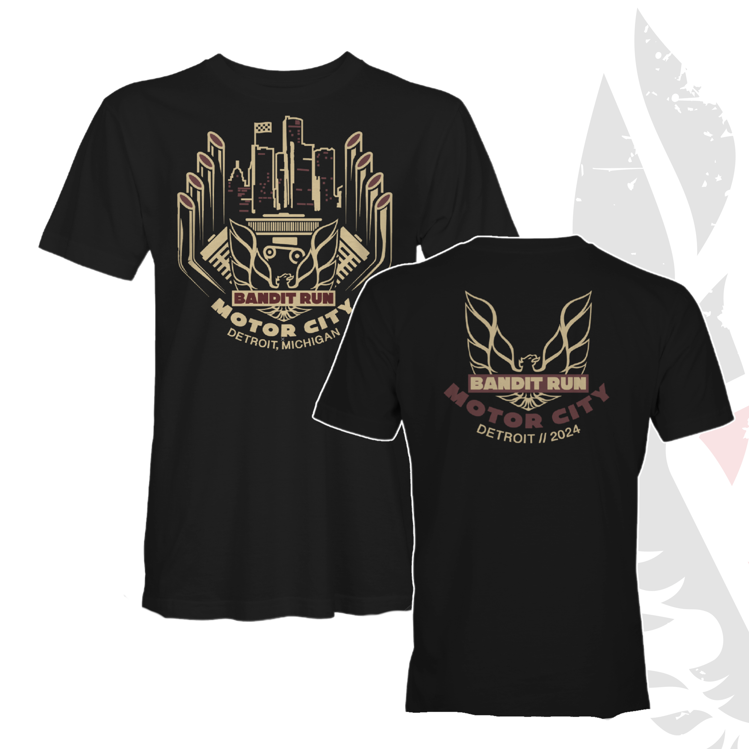 Bandit Run MotorCityTA T-Shirt — Restore A Muscle Car