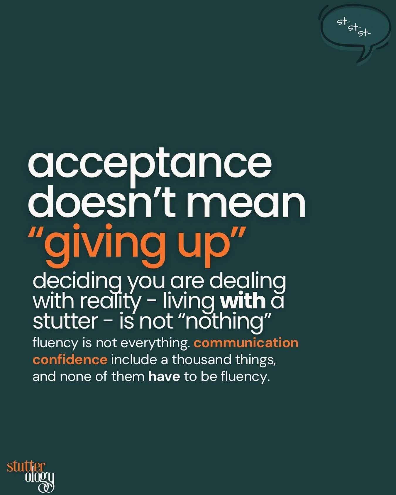 Speaking — Stutterology