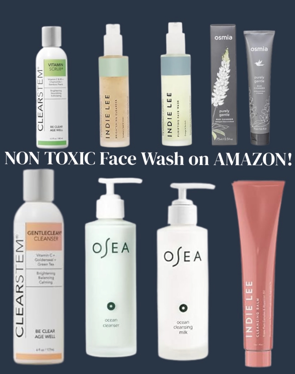 NON TOXIC facial cleansers for every skin type — Clean Living Karly