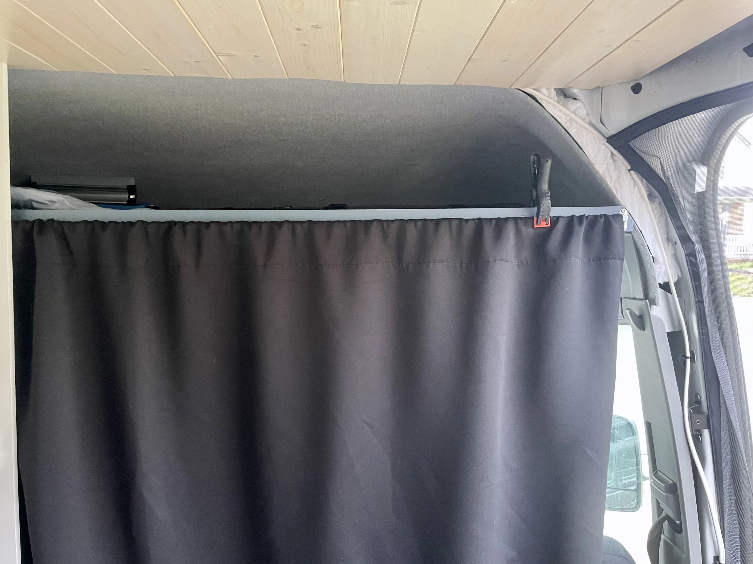 Sprinter Van Headliner Shelf Installation | Our Vantasy Life