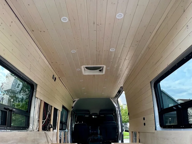 Camper Van Walls and Ceiling — Our Vantasy Life
