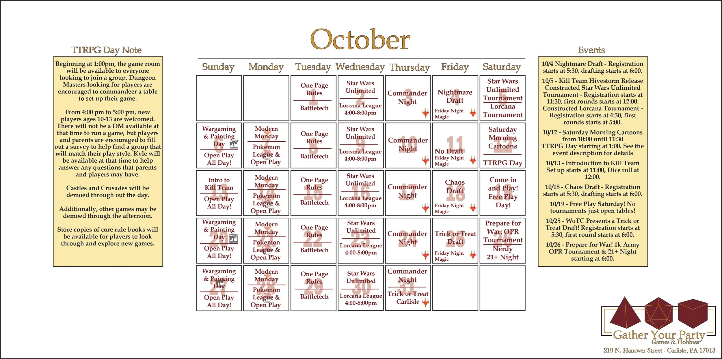 About 1 — Gather Your Party Games & Hobbies