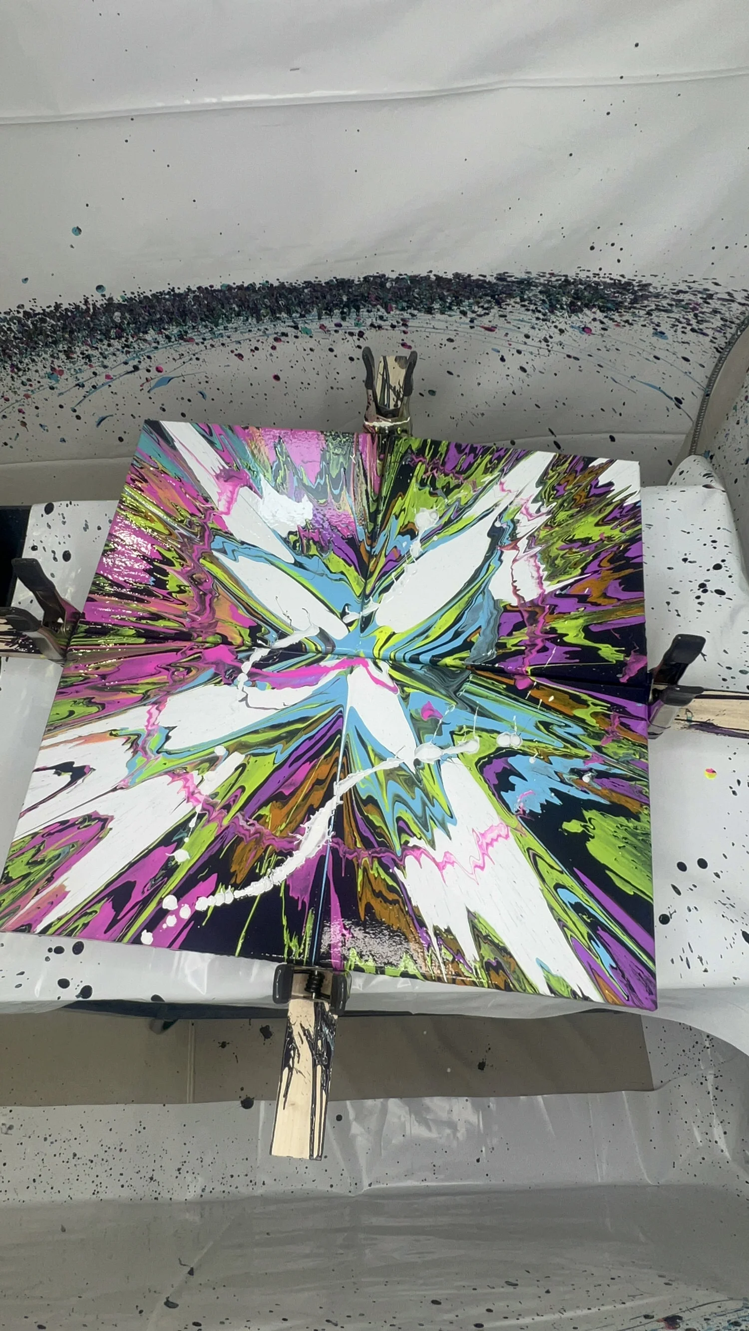 Pour + Spin — SPLATTER: Immersive Action Painting