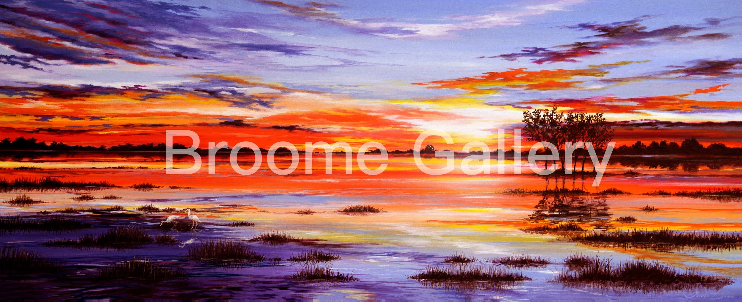 Sunset over Roebuck Plains — Broome Gallery