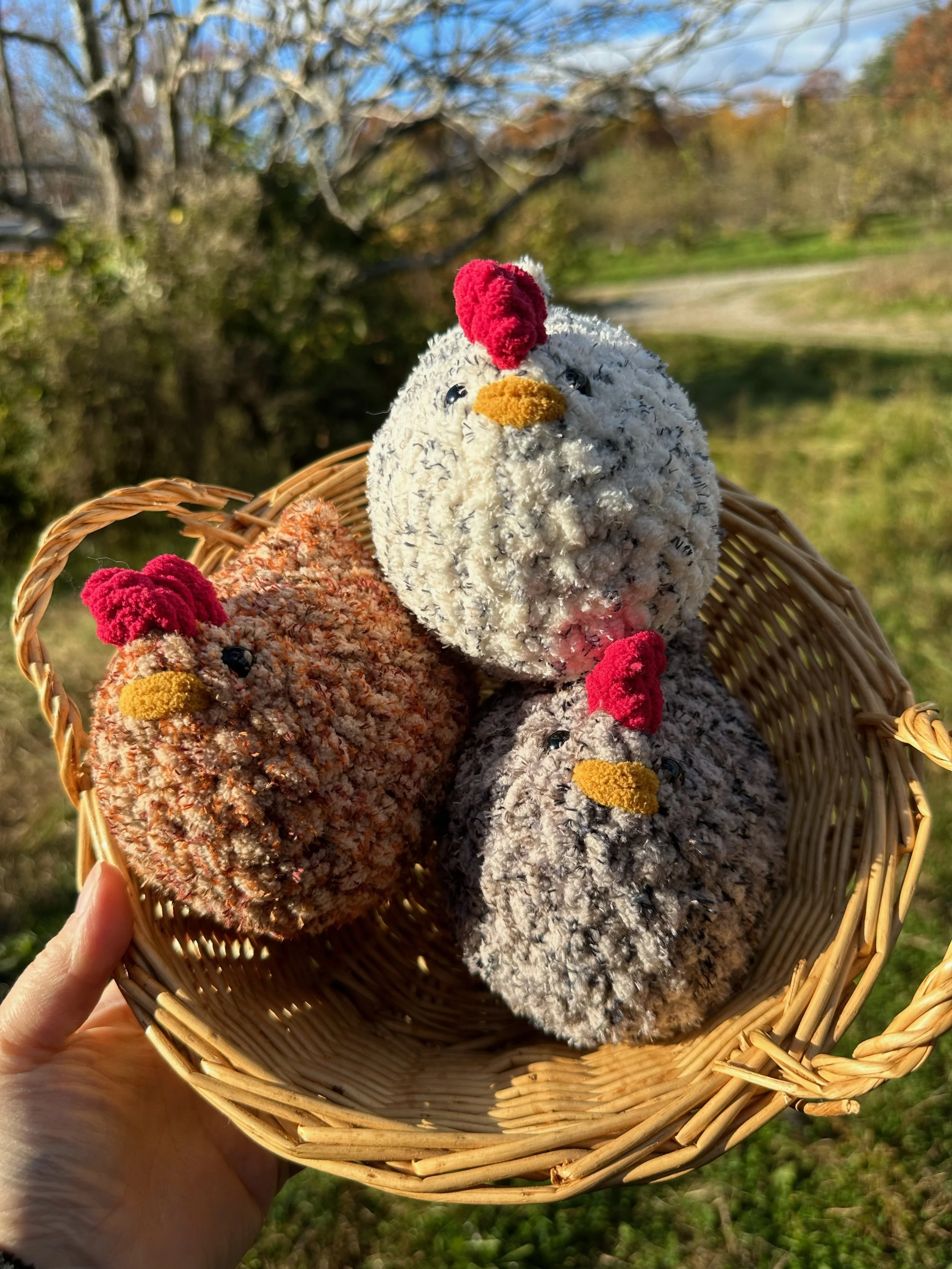OOAK Fluffy Baby Blue Duck Snuggler with Bonnet — Enchanted Yarn Co.
