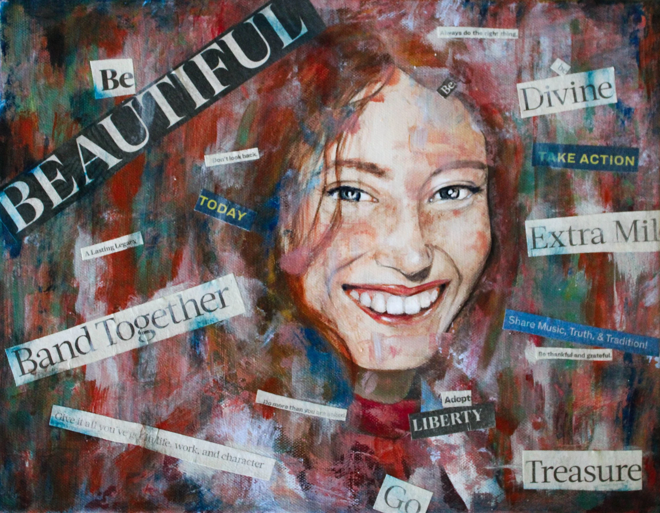 mixed media collages. — Con Amore Art