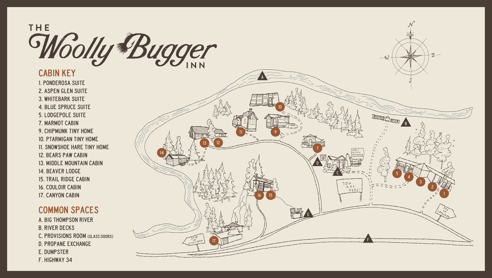 Driving Directions — The Woolly Bugger Inn