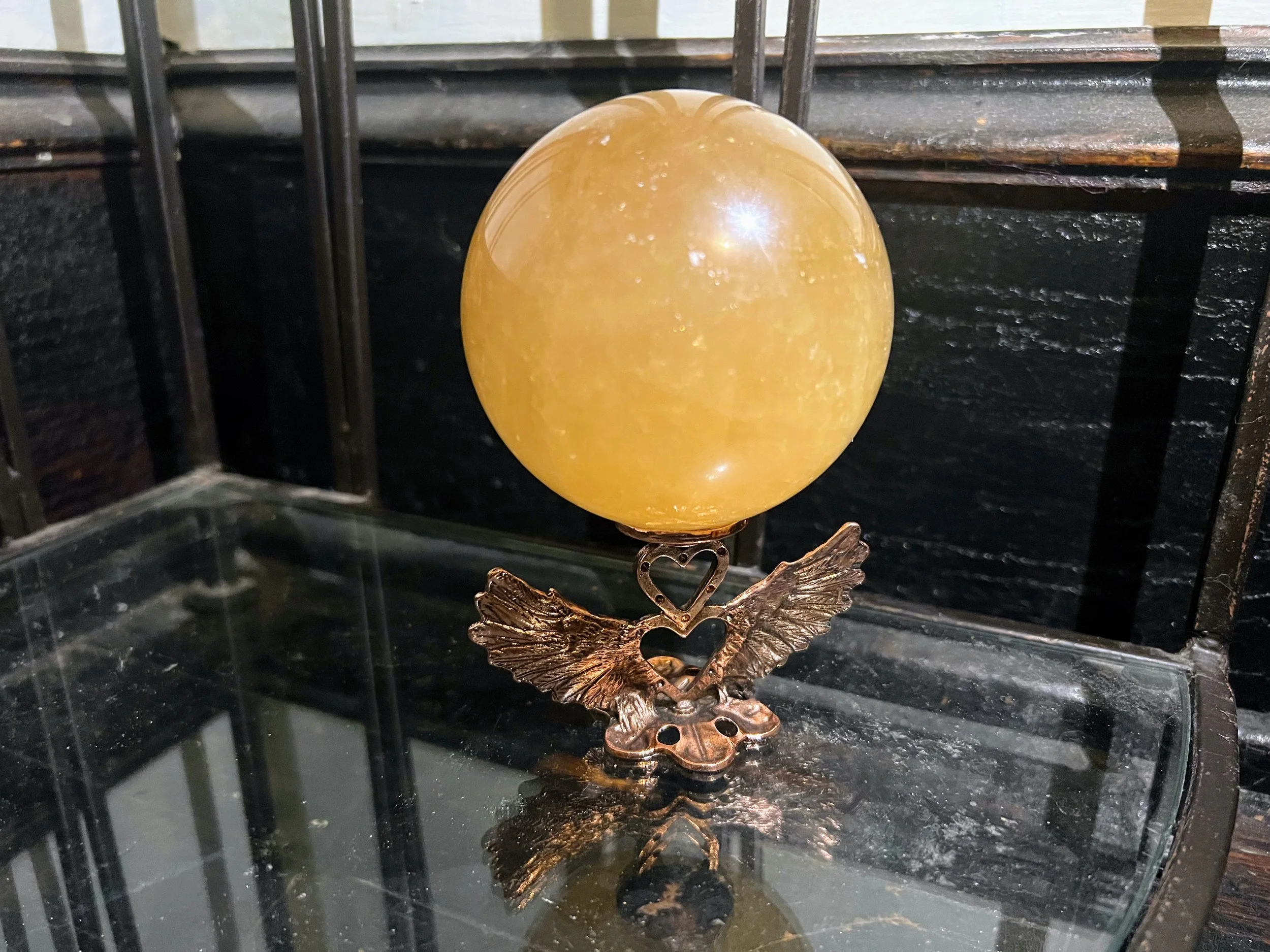 Yellow Calcite Spheres — Mystic Healing Stones
