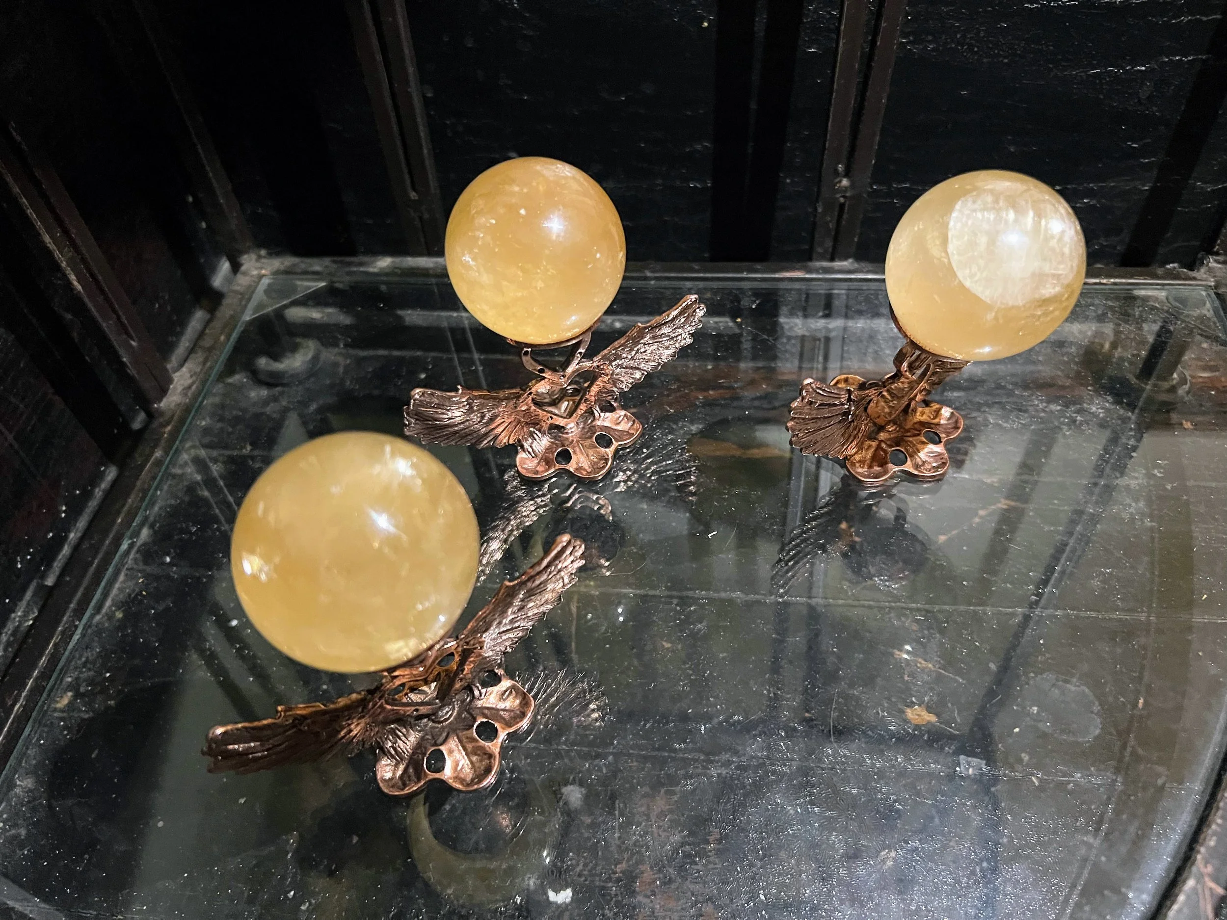 Yellow Calcite Spheres — Mystic Healing Stones