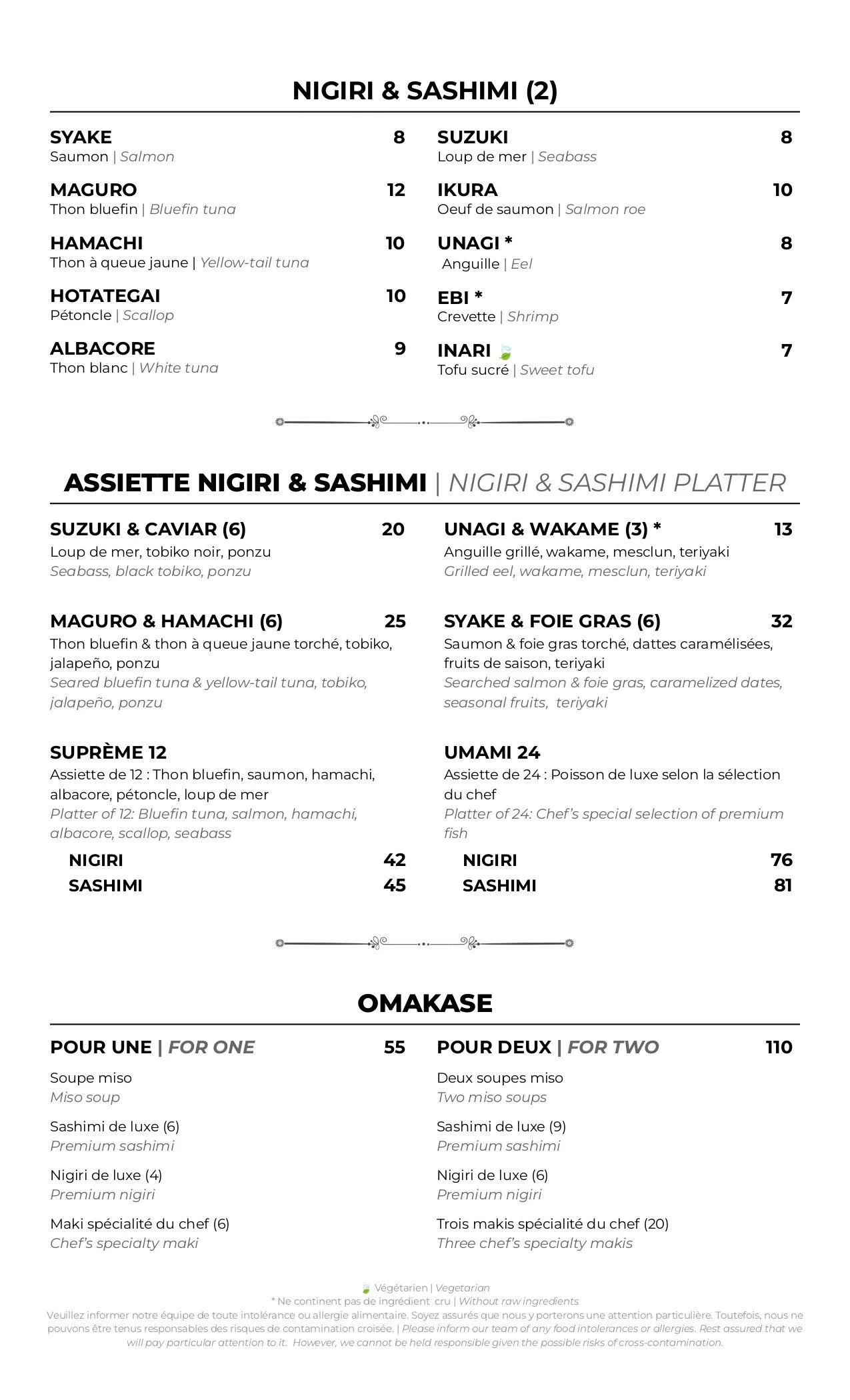 NOTRE-DAME DINE-IN — SHUSHU MTL