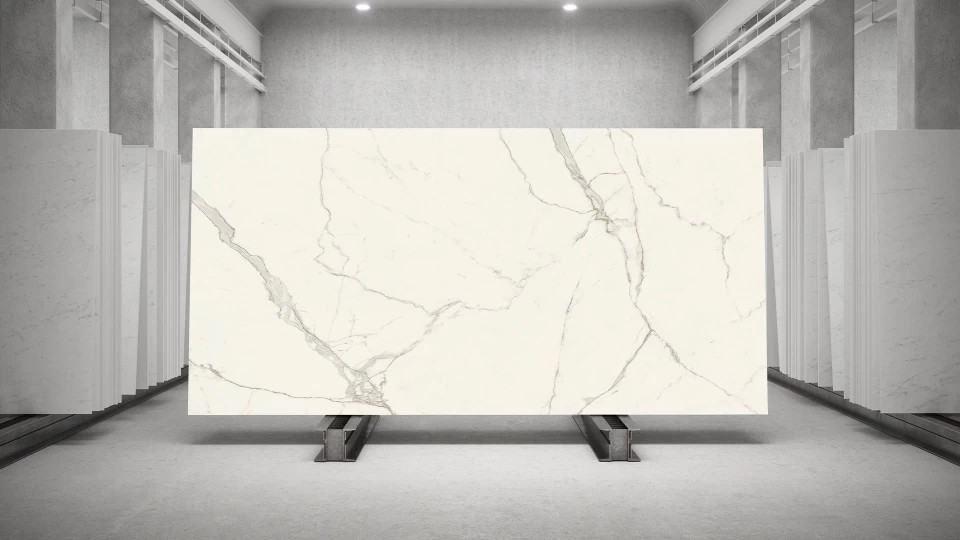 Italian Porcelain Slabs: Calacatta Marble Look | 128" x 63"