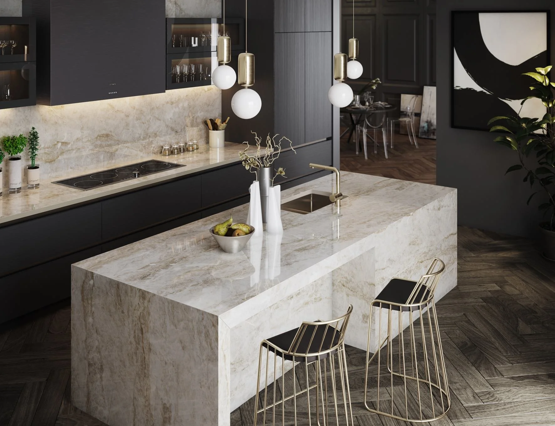 Dekton Mitered Edge Profiles | Luxury Project Portfolio
