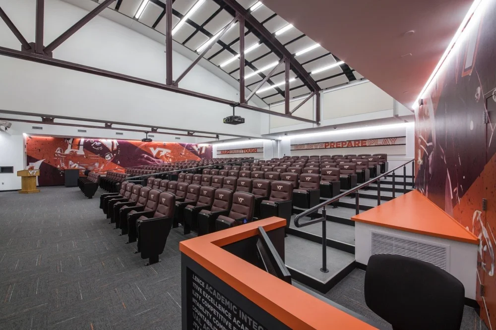 Virginia Tech Football Meeting Room — BurWil — Bristol and Knoxville TN