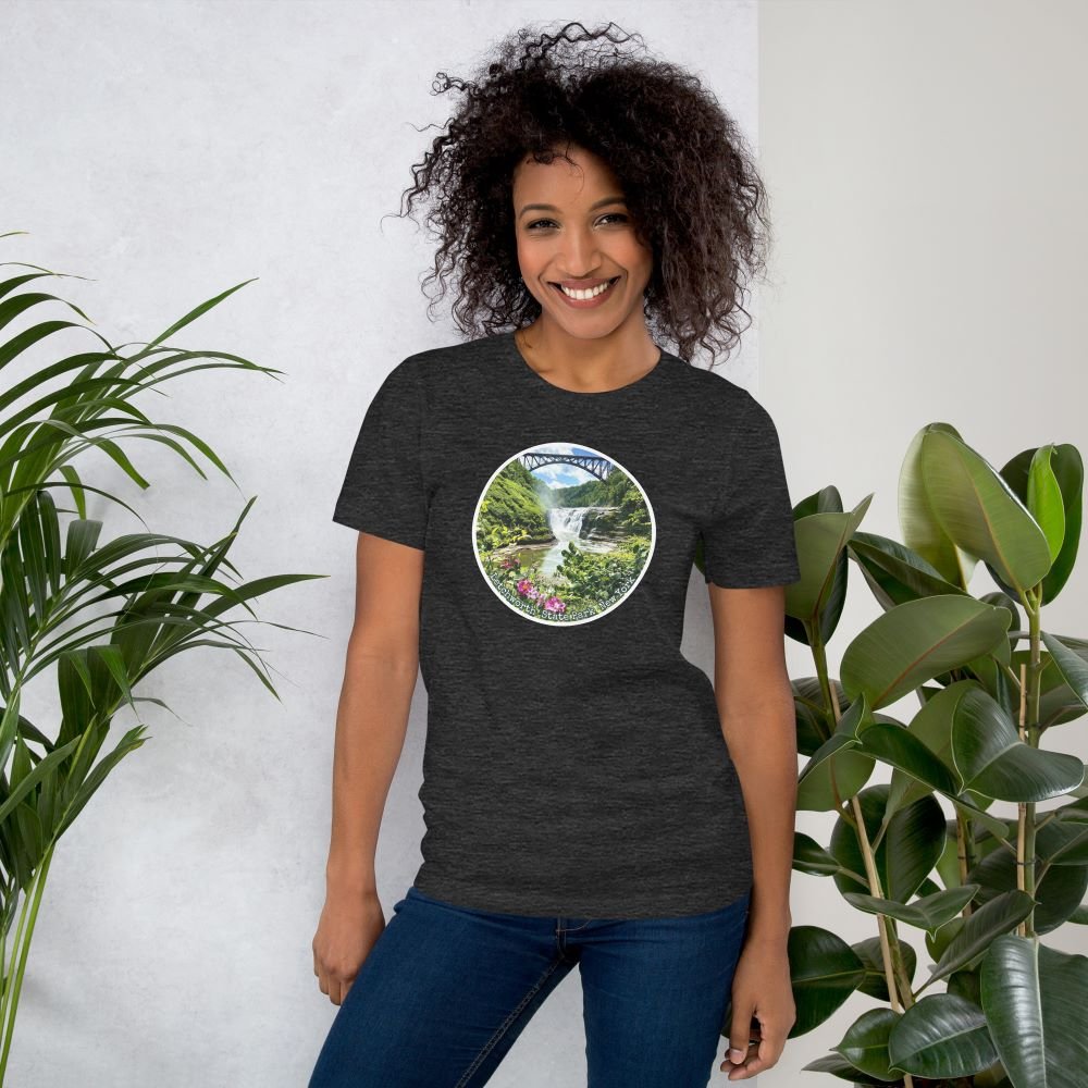 Letchworth State Park New York - Short Sleeve T-Shirt - Raspberry ...