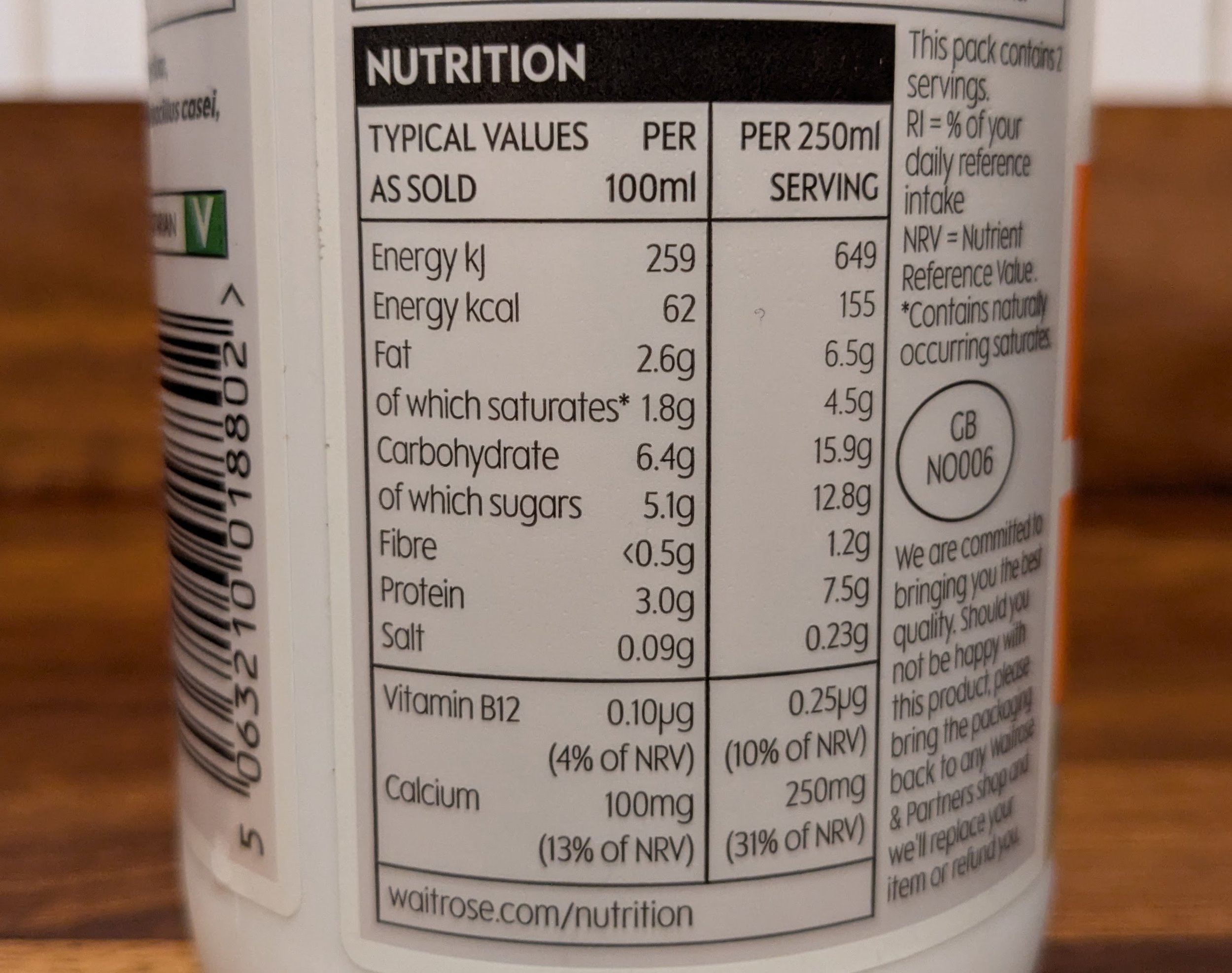 Waitrose kefir review — Hello Gut Health