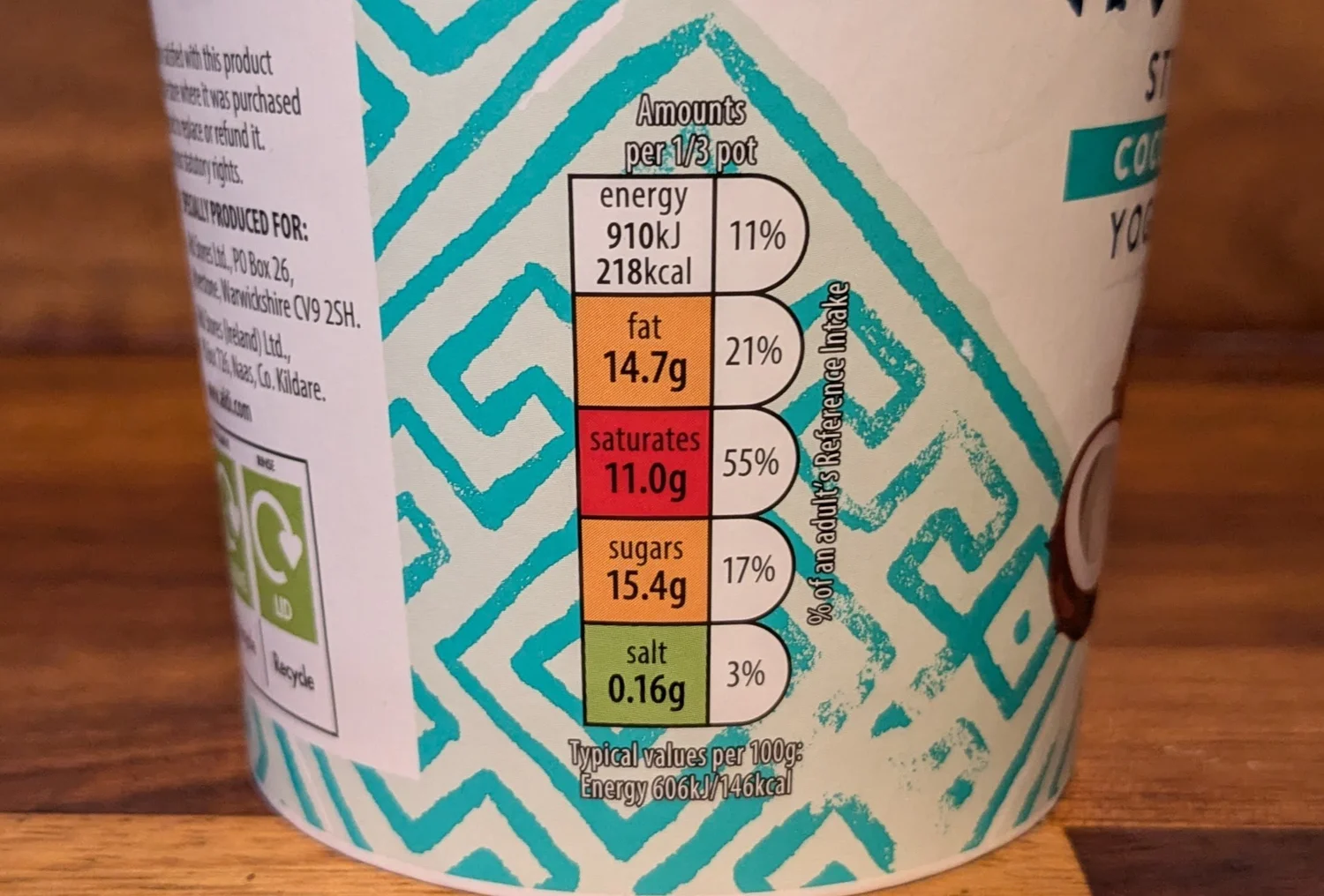 Aldi Brooklea Greek style coconut yoghurt review — Hello Gut Health