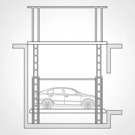 Stacker Parking | 3-Car Lift | Harding Steel