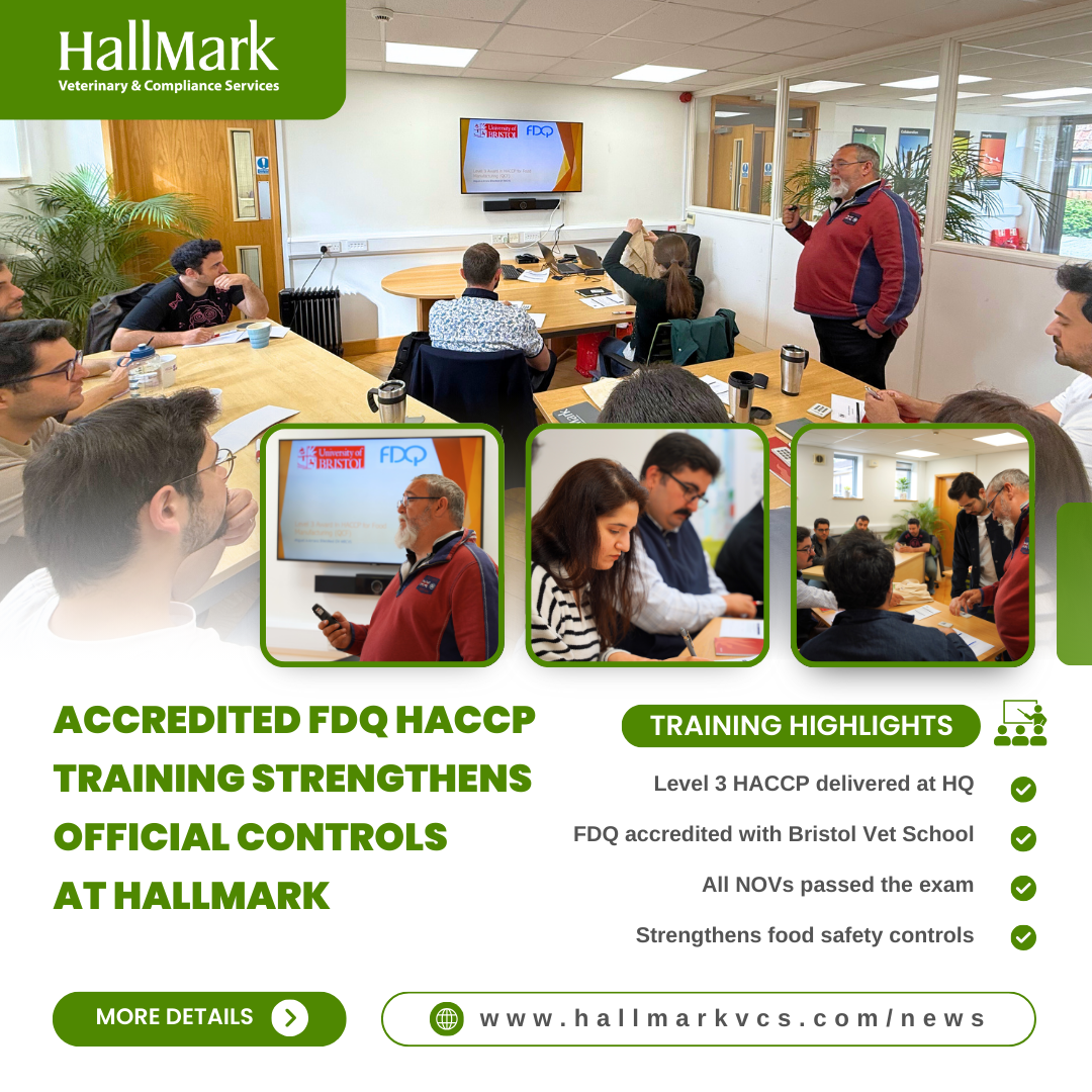 HallMark Delivers FDQ Level 3 HACCP Training for Veterinarians ...