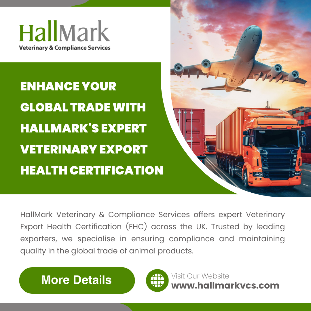 Expert Veterinary Export Health Certification Services | HallMark VCS ...