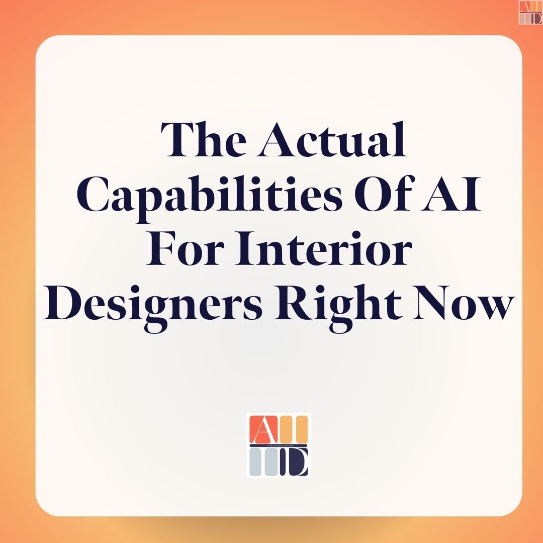 AI for interior designers- online education for design professionals