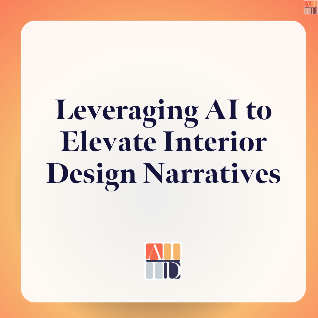 AI for interior designers- online education for design professionals