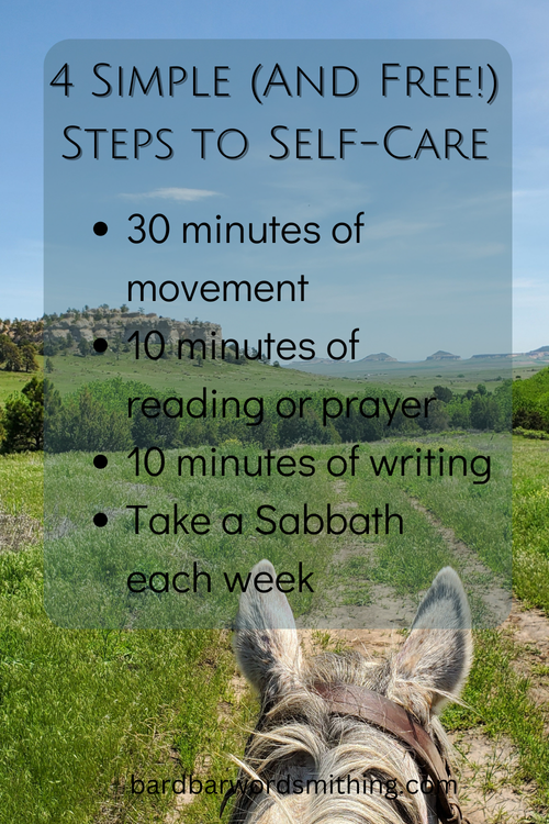 4 Simple (And Free!) Steps to Self-Care — Bar-D-Bar Wordsmithing