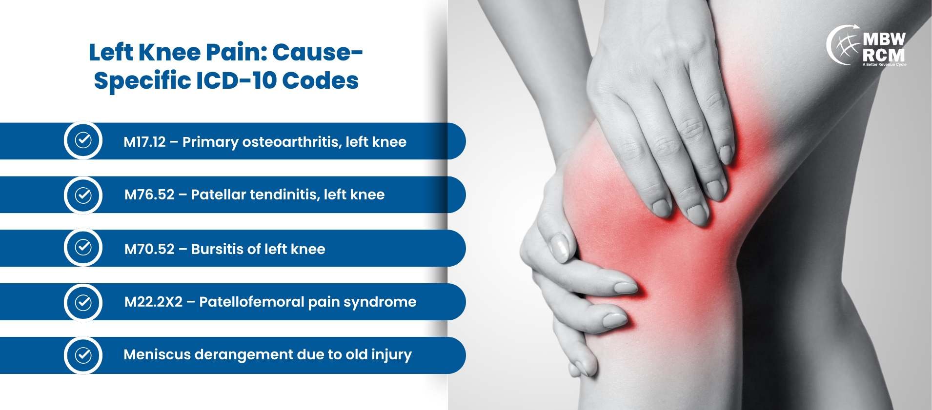 Left Knee Pain ICD-10 Your Cheat Sheet (M25.562)