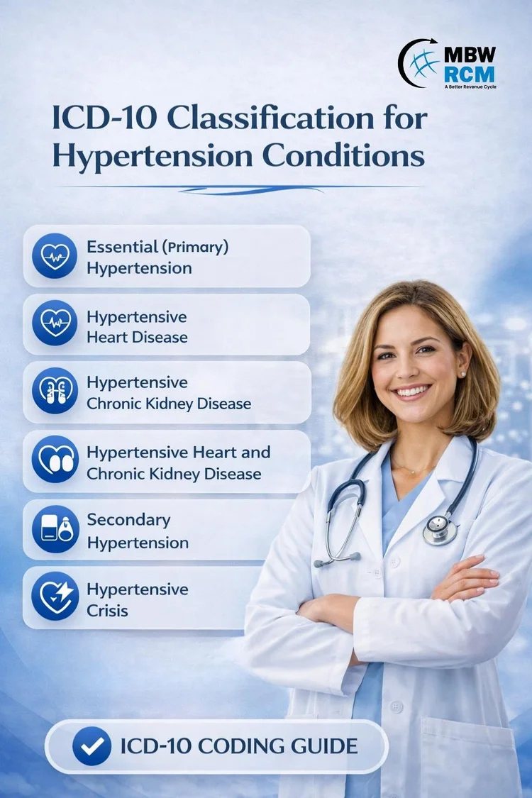 Hypertension ICD-10 codes: primary, secondary, CKD combo