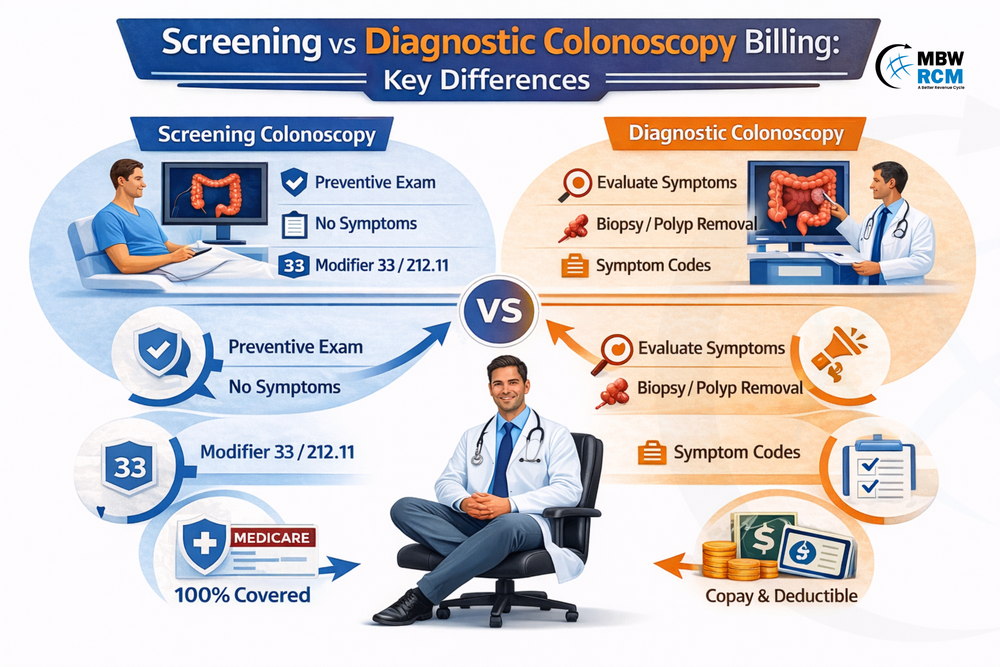 Gastroenterology Billing: Screening vs Diagnostic Procedures