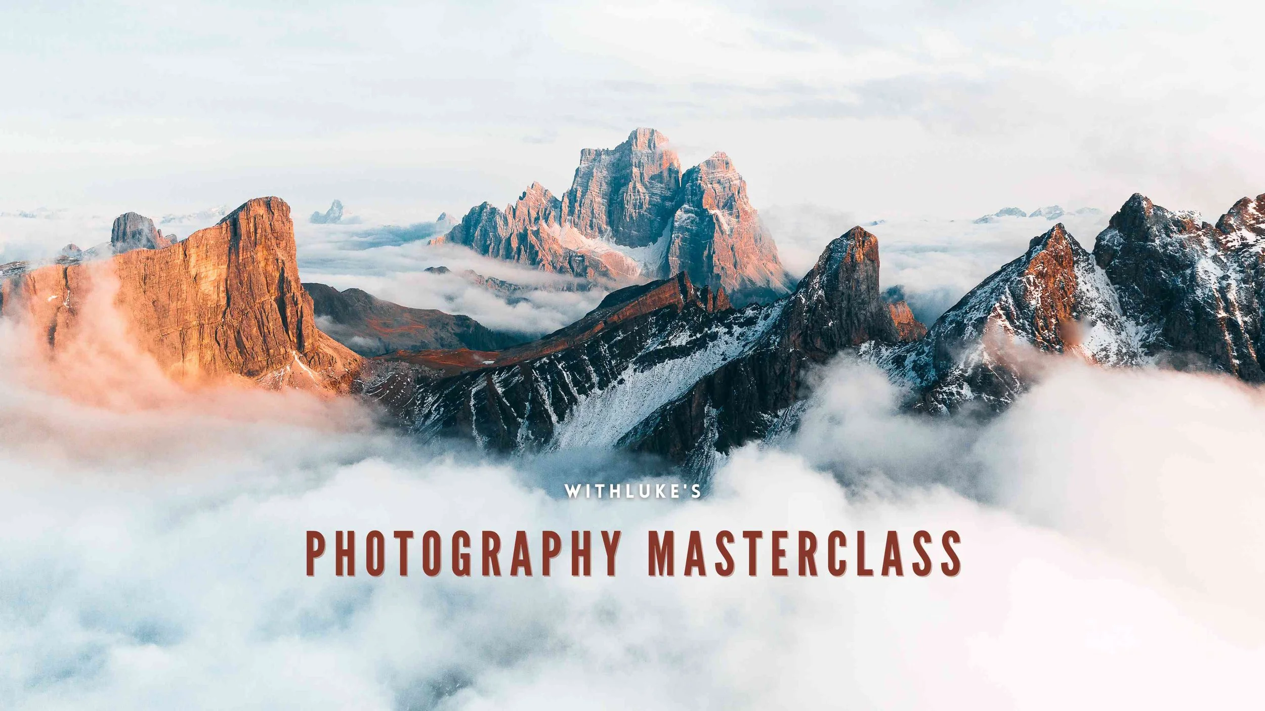 WITHLUKE PHOTOGRAPHY MASTERCLASS