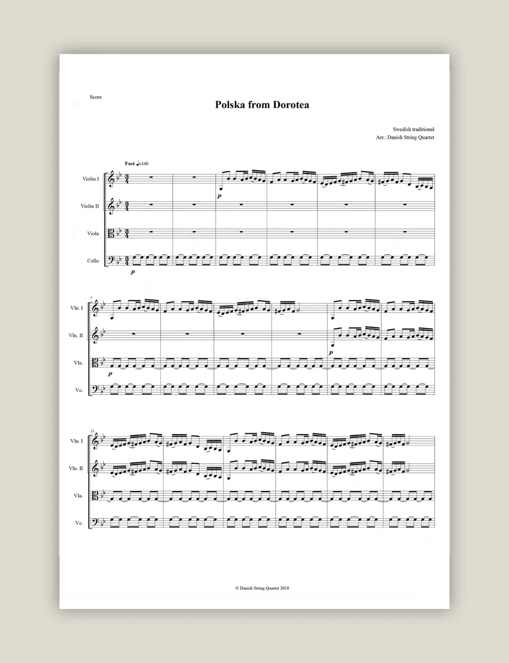Sheet music — DSQ SHOP