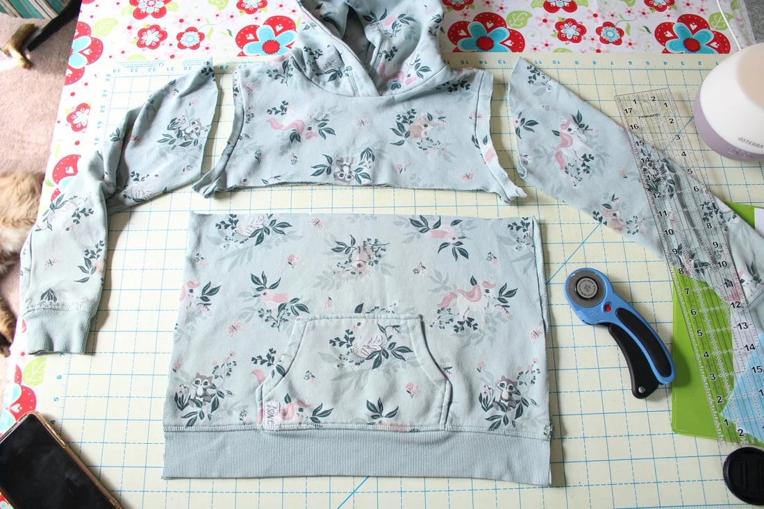 DIY: Sweatshirt Into Tote Bag — Sewing to the Moon