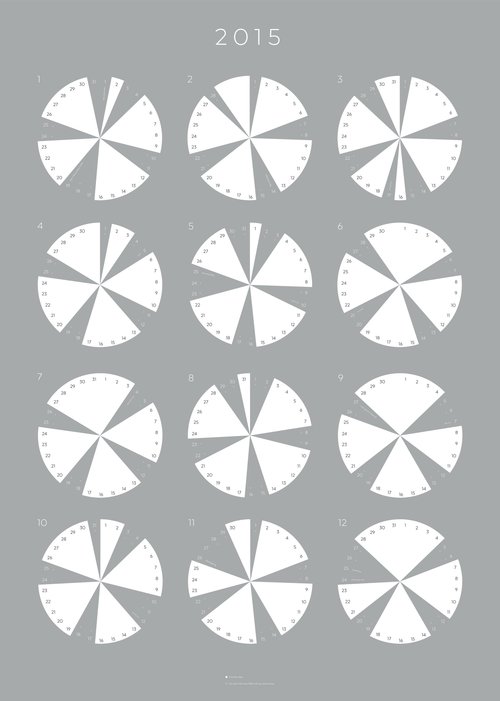 Pie Chart Calendar — Tracy Jiayue Huang